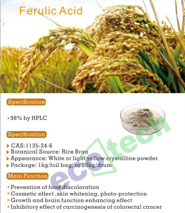 Natural Ferulic Acid 페룰릭애씨드 (천연 페룰릭애씨드) > 기능성 원료 | 에코텍아이앤씨
